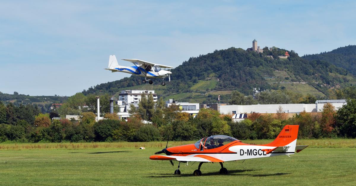 Ultraleichtflieger treffen sich in Heppenheim