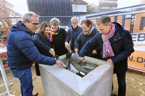 Darmstadt: Der Grundstein für die neue Drogenhilfe ist gesetzt