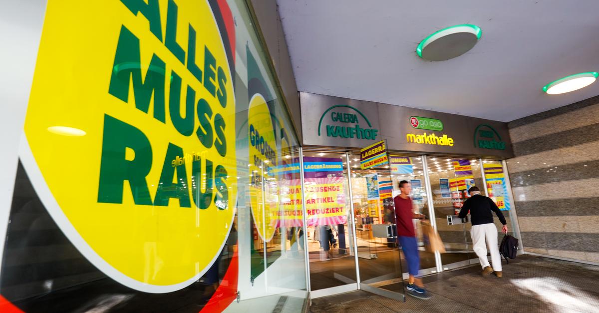 Wenig los beim Kaufhof-Ausverkauf in Darmstadt