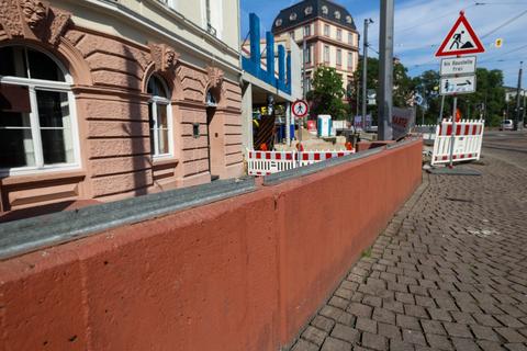 Saladin-Eck Darmstadt: Mauer-Abriss an der „Krone“ sorgt für Unverständnis