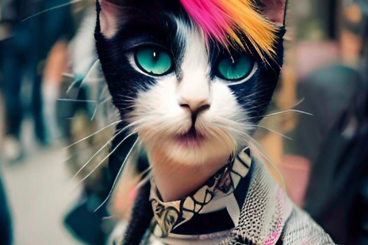 KI-Kunst: Punk-Katzen aus Darmstadt sorgen für Furore