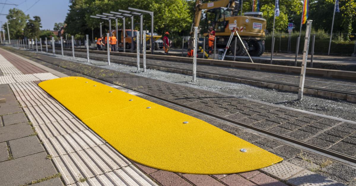 Neue Rampen an mehreren Haltestellen in Darmstadt