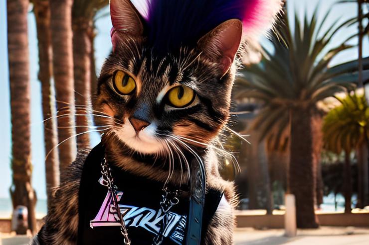 KI-Kunst: Punk-Katzen aus Darmstadt sorgen für Furore