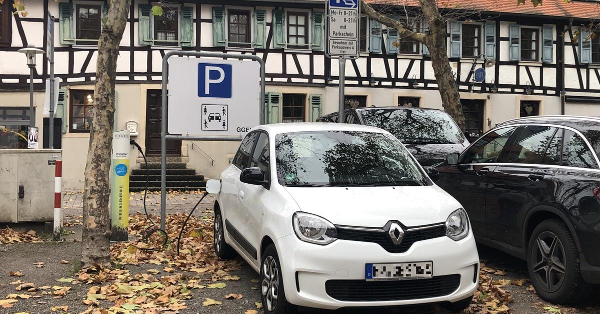 Carsharing-Schild in Heppenheim als Knöllchenfalle?