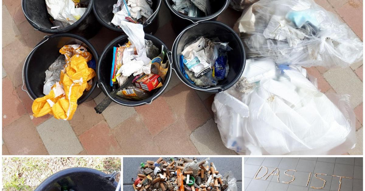 Aktionen gegen das achtlose Wegwerfen von Abfall