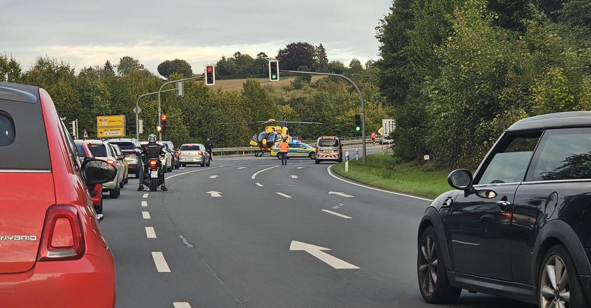 Sperrung wegen Unfall auf B426 bei Ober-Ramstadt
