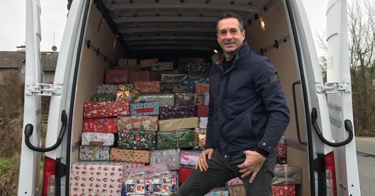 Markus Philipp sammelt Weihnachtspäckchen für Kinderzukunft-Aktion