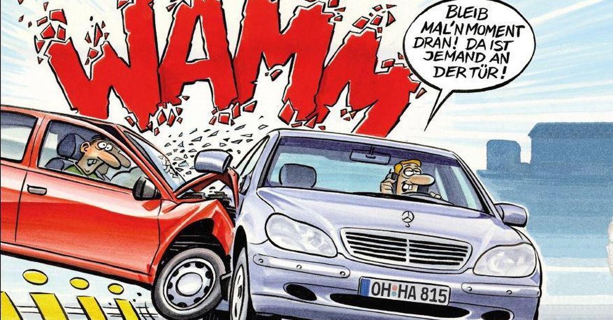 Auto-Cartoons in Mühltal: „Total abgefahren!“