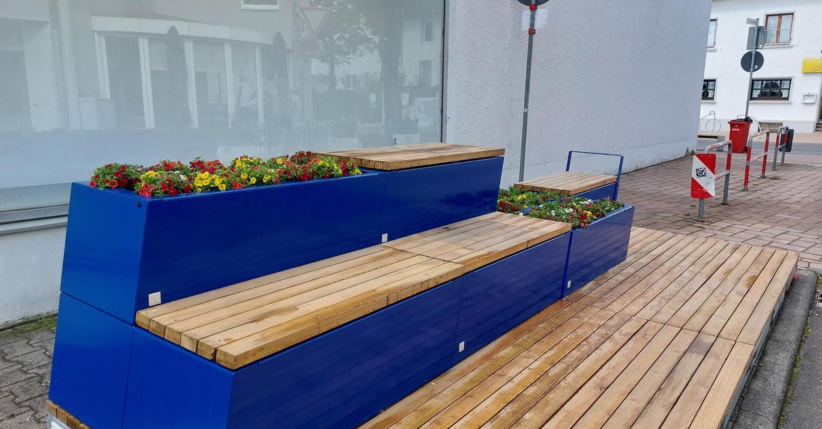 Mobile „Parklets“ für Müßiggänger in Weiterstadt
