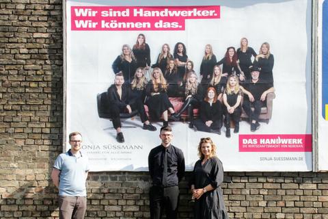 Handwerk in Bischofsheim wirbt im Großformat