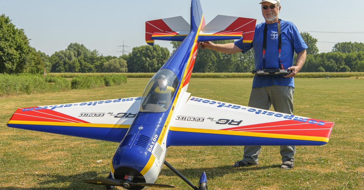 Gernsheimer Helmut Wolf ist leidenschaftlicher Modellflieger