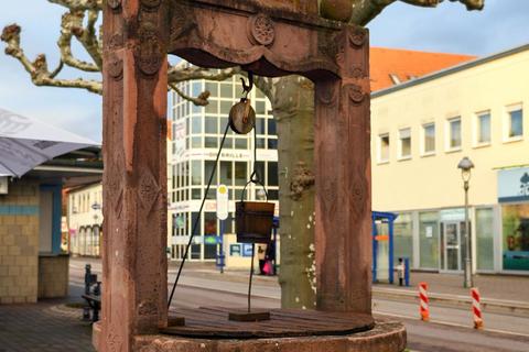 Serie „schon gesehen?“: Der Marktbrunnen in Groß-Gerau