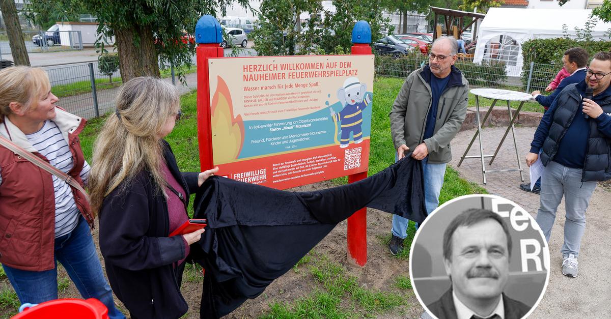 Nauheim erinnert mit einer Gedenktafel an Feuerwehrmann Stefan „Mauri ...
