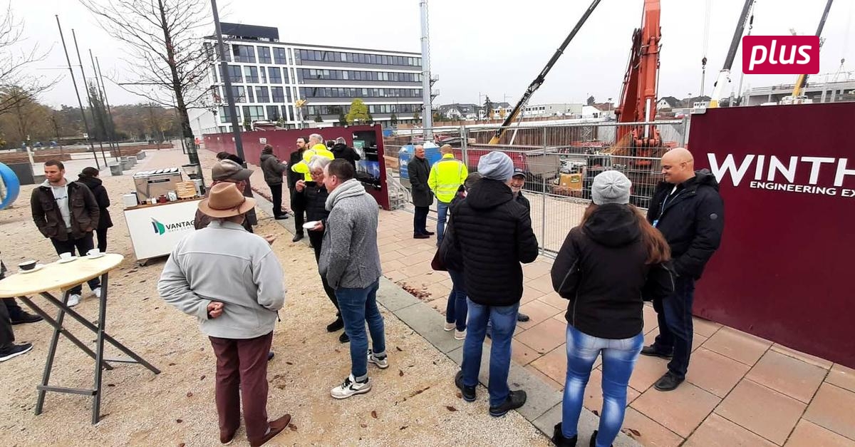 Raunheim: Besuch auf der Baustelle für das Rechenzentrum