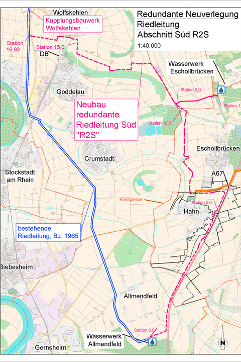 Neue Trinkwasserleitung für Rhein-Main-Gebiet kommt voran
