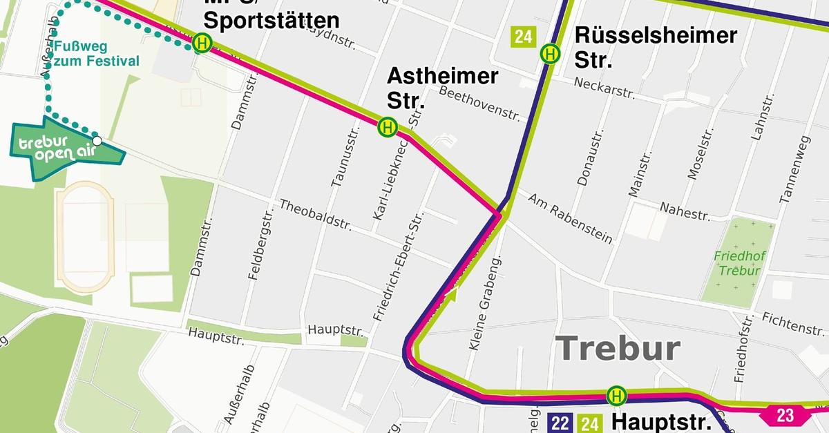 Bus-Fahrplan wird während des Trebur Open-Air ausgeweitet