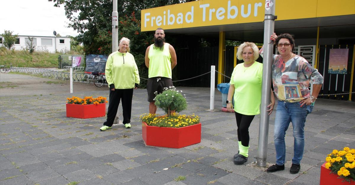Neuer Eingangsbereich fürs Treburer Freibad