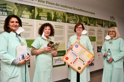 Erbach: Grüne Damen sind im Einsatz für die Patienten