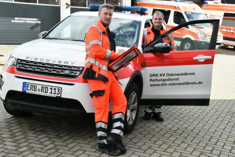 Geländewagen für DRK-Straßenalltag im Odenwald