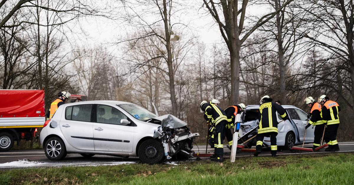 B45-Vollsperrung nach Unfall bei Höchst im Odenwald
