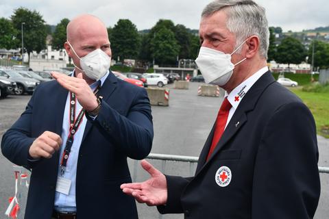 Rotkreuz-Arzt warnt vor dem Aus fürs Impfzentrum Erbach