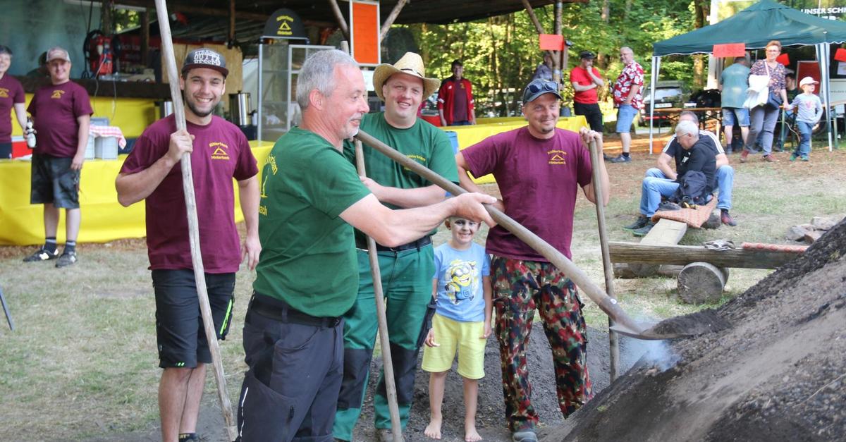 Ein Kohlenmeiler als der Hotspot von Oberzent