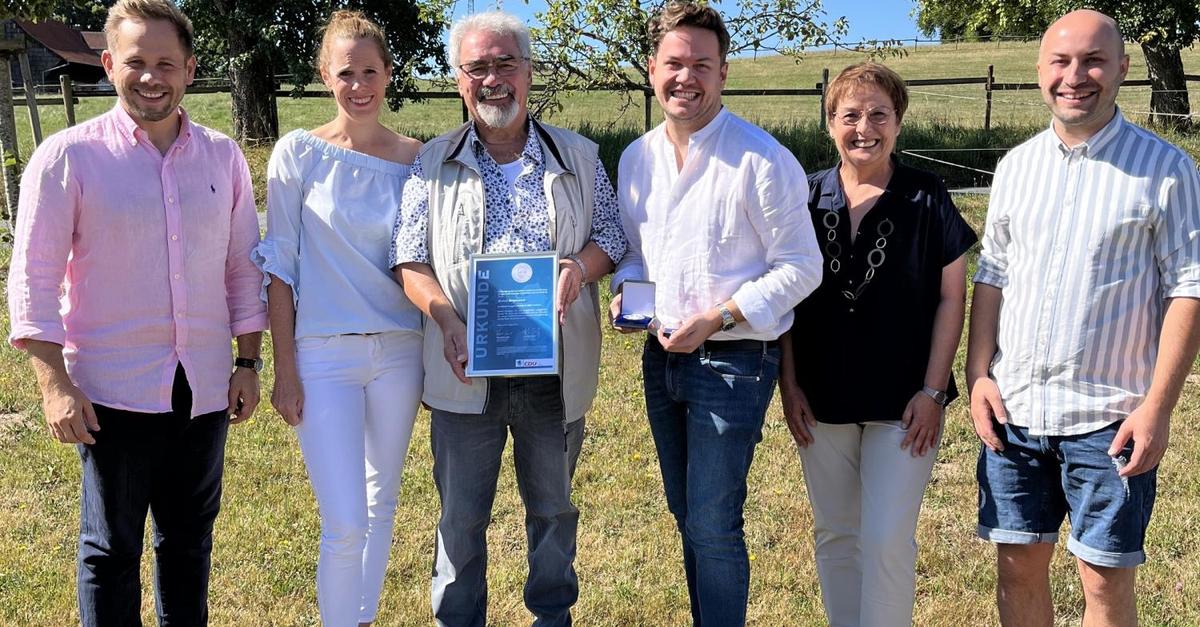 Alfred-Dregger-Medaille für den Beerfelder Bernd Bergmann