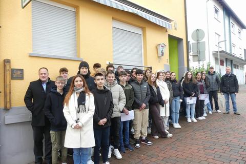 Gedenkrundgang der Oberzent-Schüler in Beerfelden