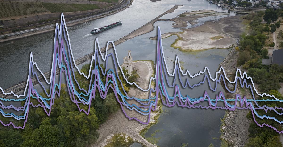 Live-Pegel für Rhein und Main: So niedrig steht das Wasser