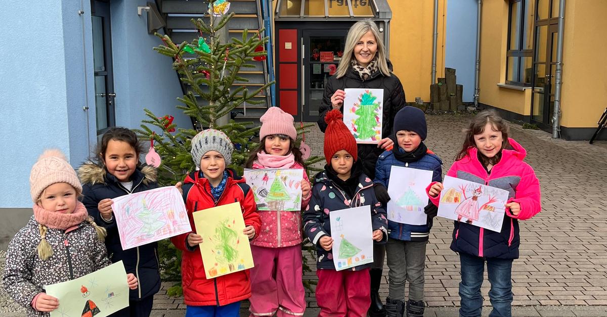 Lauterbacher Kita-Kinder beschenken Eichhof-Patienten