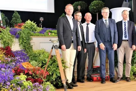 Blühende Werbung für die Stadt Lauterbach