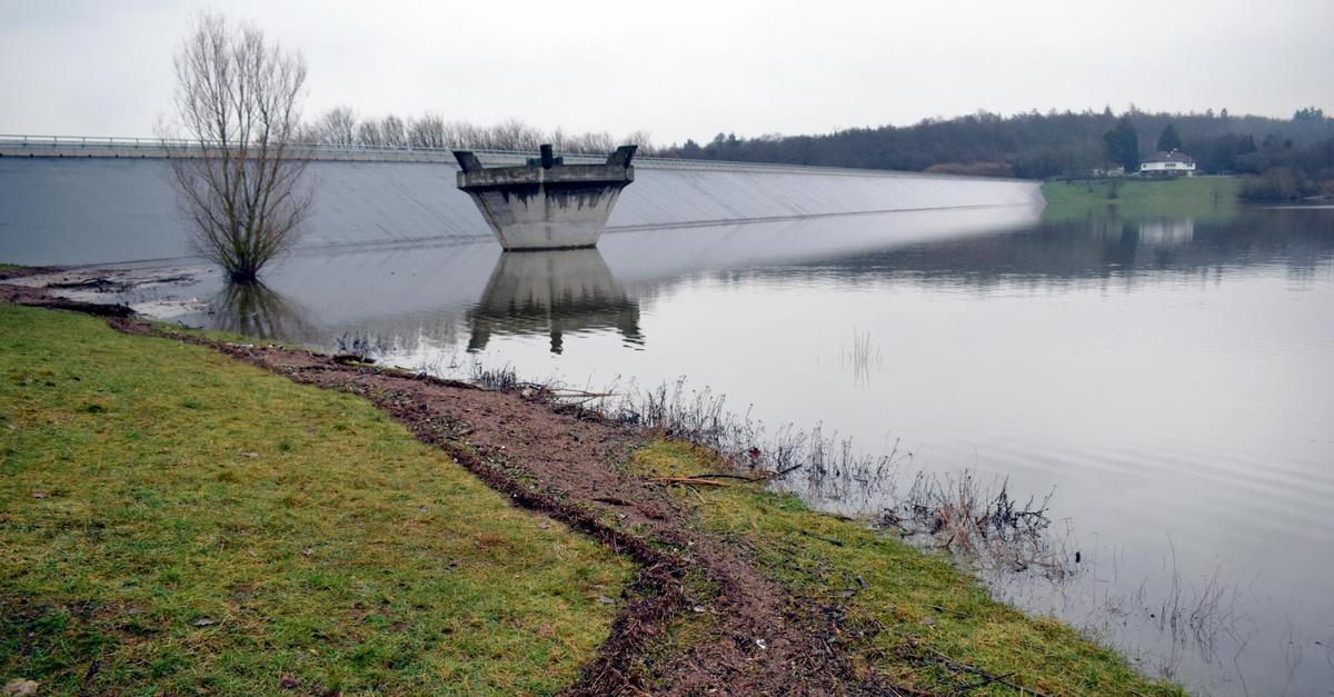 Nidda-Stausee bei Schotten sichert Hochwasserschutz