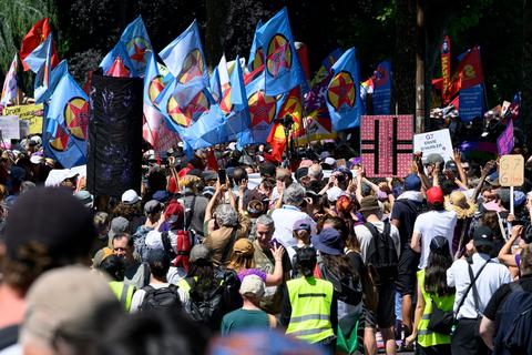 Großer Anti-G7-Protest - Genf im Ausnahmezustand